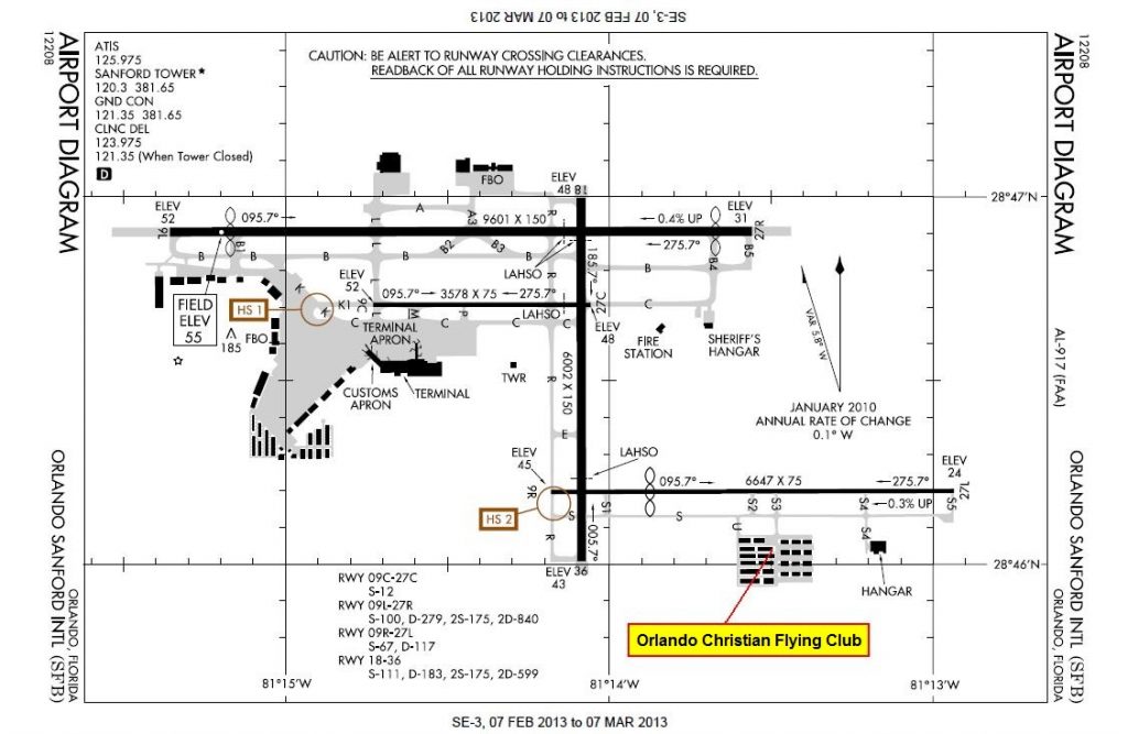 Airports - OrlandoChristianFlyingClub